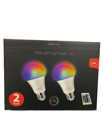 Acellories RGB 2pk LED 6W Light Bulb — Liberty Department Stores